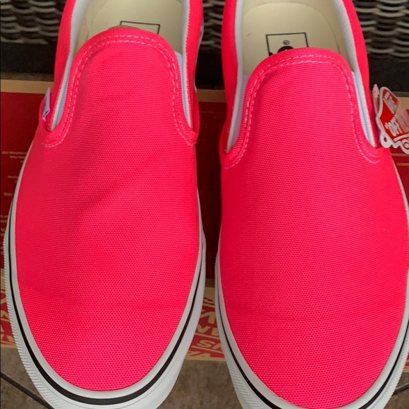 Vans | Shoes | Vans Classic Slip On Neon Knockout Pinktrwt Wmns | Poshmark